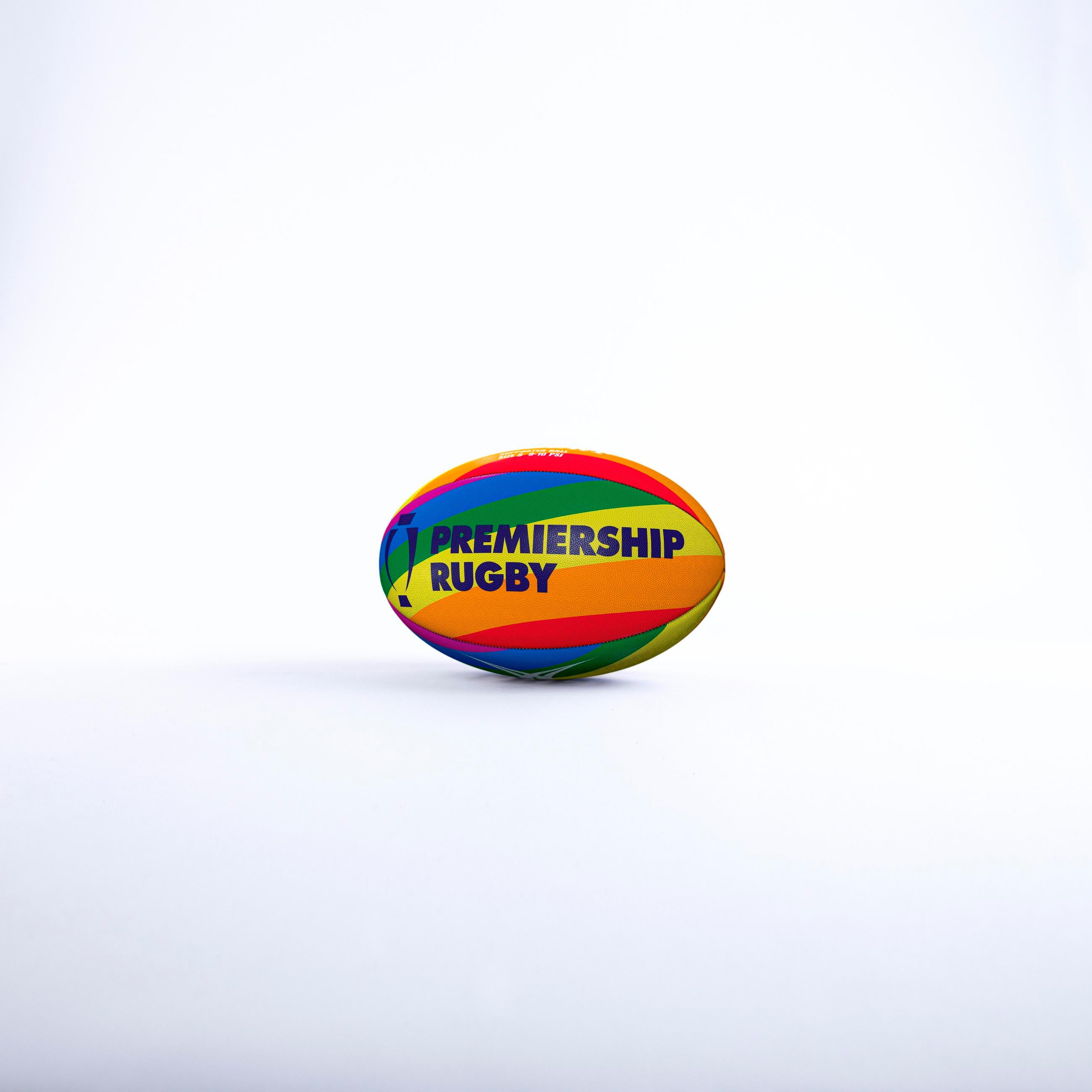 Rainbow Premiership Rugby Ball