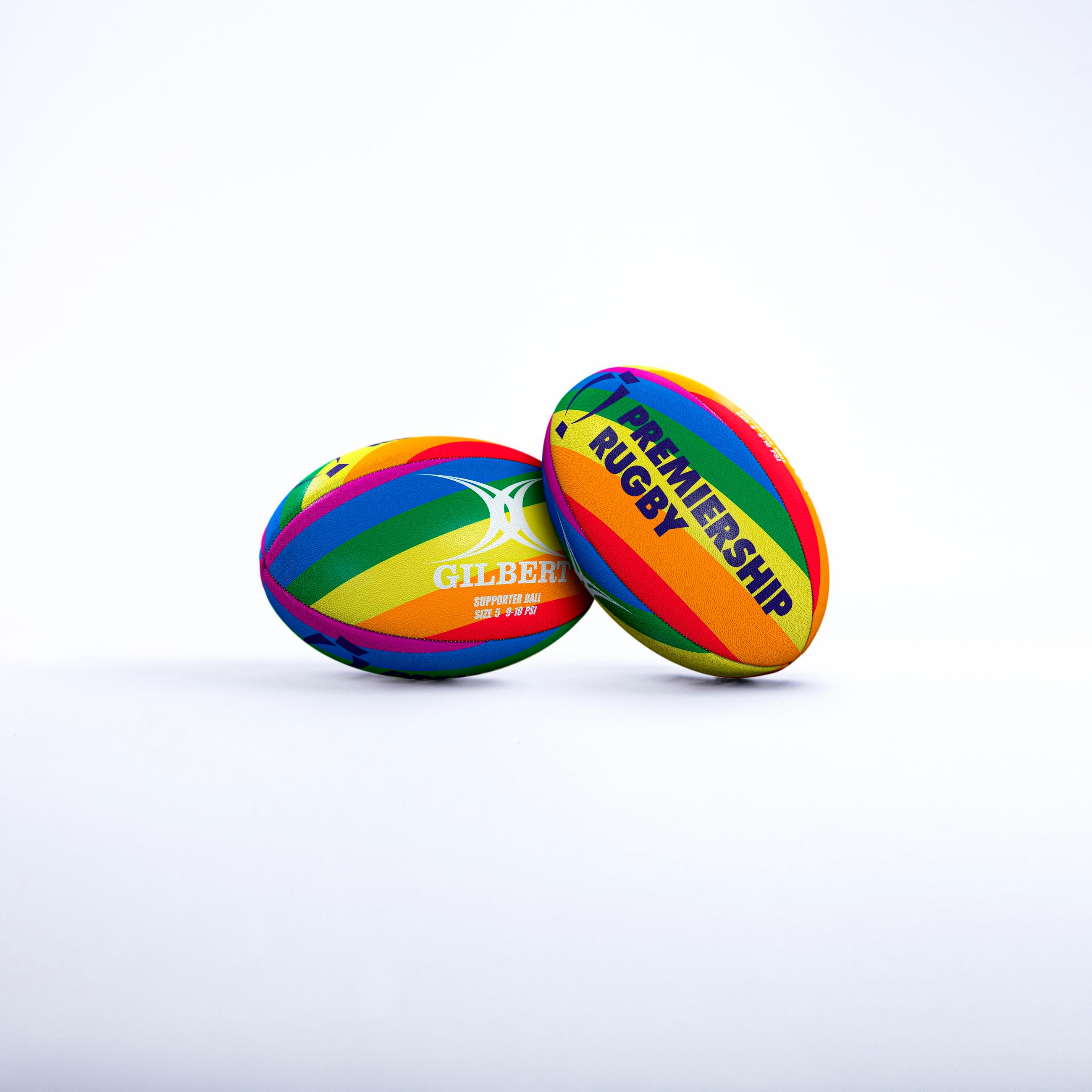 Rainbow Premiership Rugby Ball